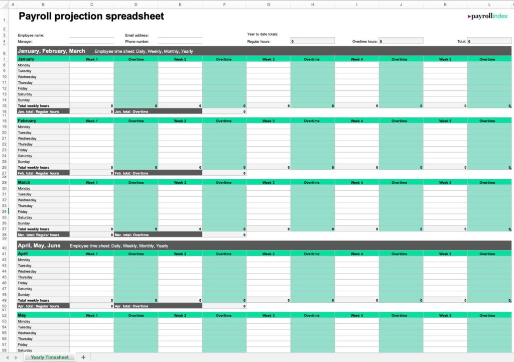 UK Payroll Spreadsheet Templates | Free Excel & Google Sheets Downloads